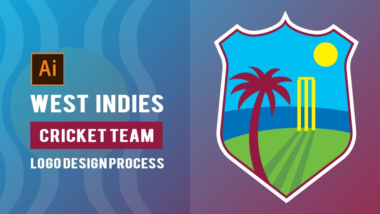 West Indies Cricket Team logo design process - YouTube