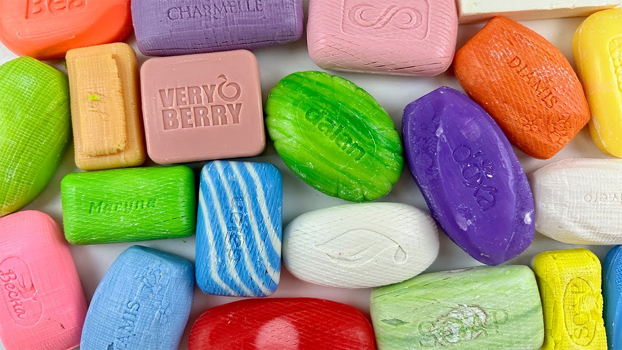 Carving soap cubes, soap diamonds. Soothing dry soap. / ASMR Soap ...