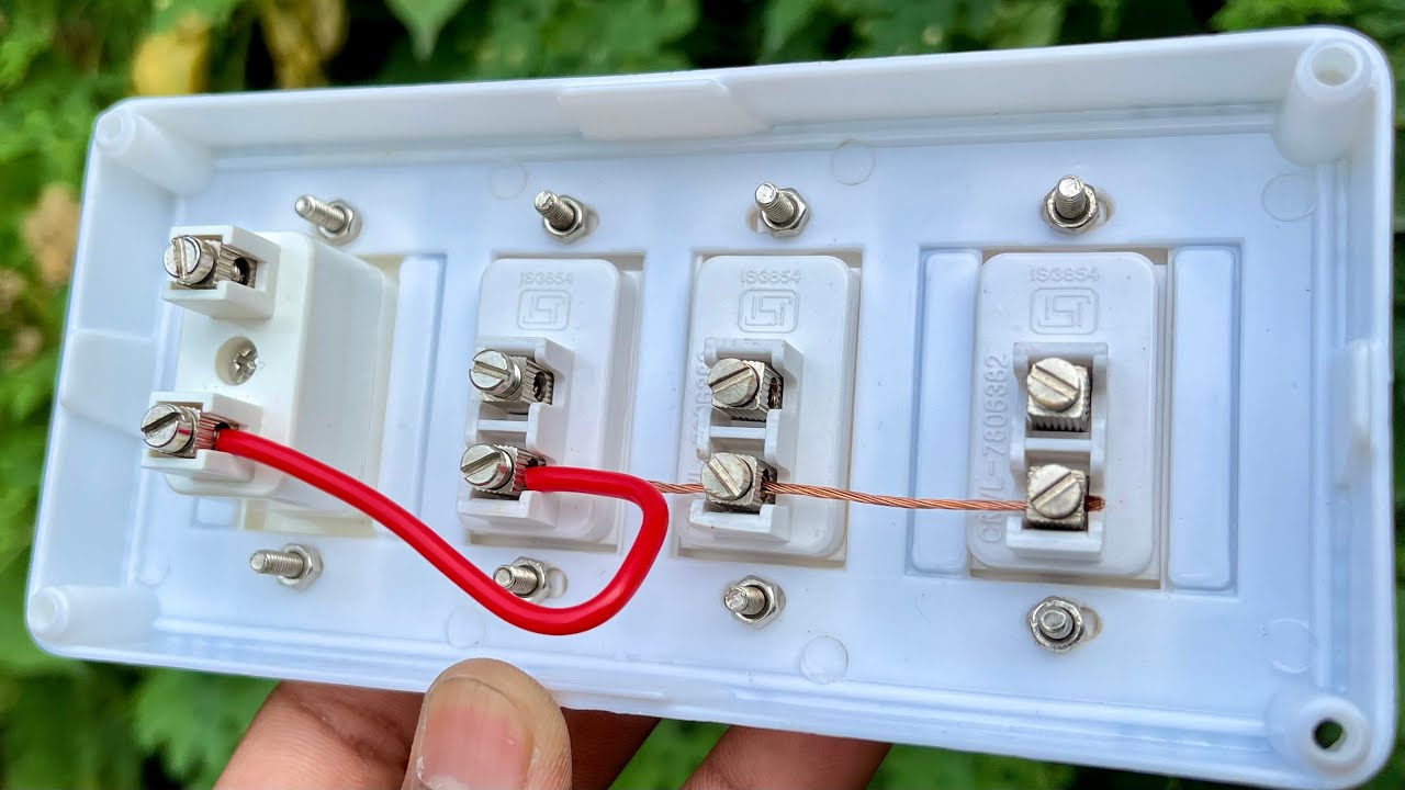 Switch board wiring with fuse protection for home 😇| - YouTube