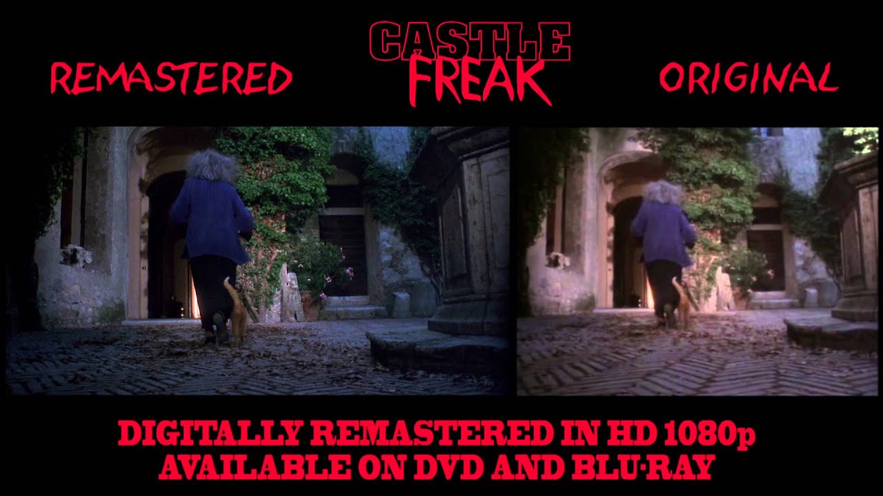Castle Freak - Blu Ray and DVD Comparison - YouTube