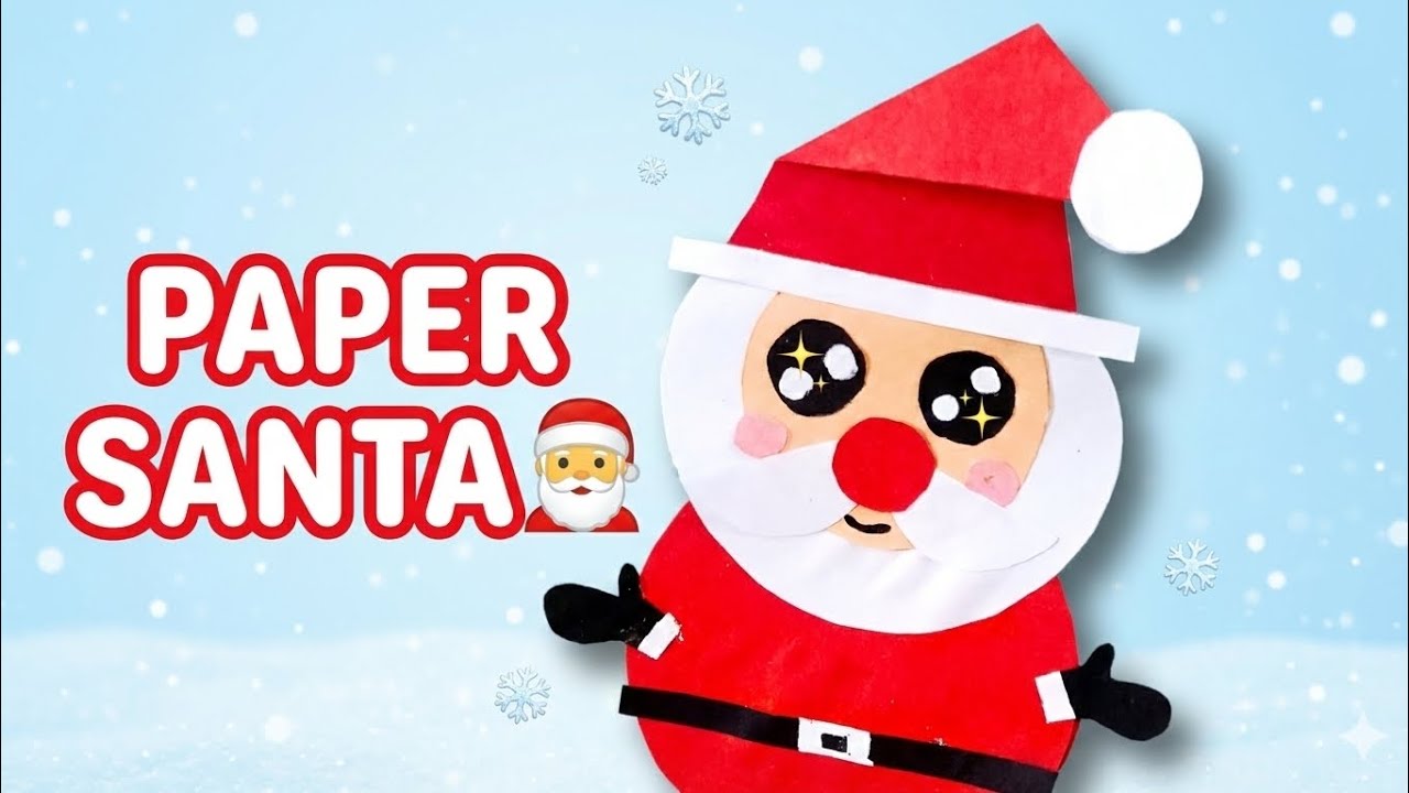 DIY Paper Santa Claus | Easy Christmas Craft 🎅 - YouTube