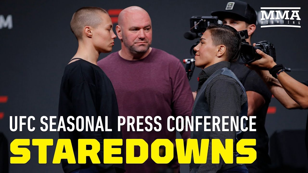 UFC Seasonal Press Conference Staredowns - MMA Fighting - YouTube