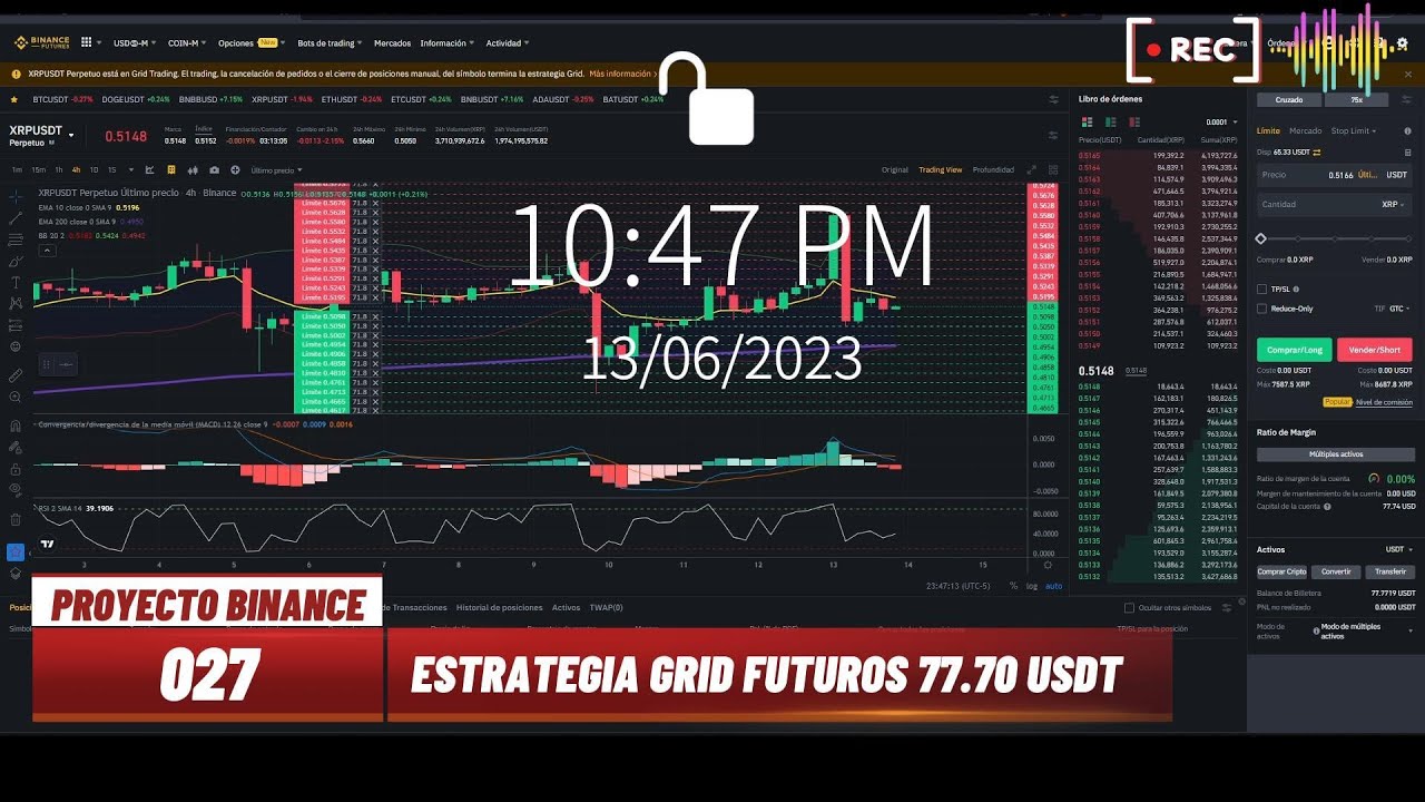 BINANCE 27 GRID FUTUROS 77.70 USDT - YouTube