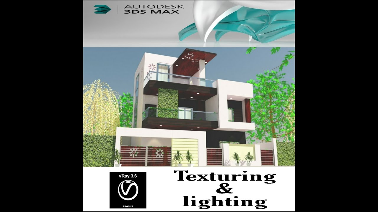 Autodesk 3Ds-Max complete texturing and lighting video - YouTube