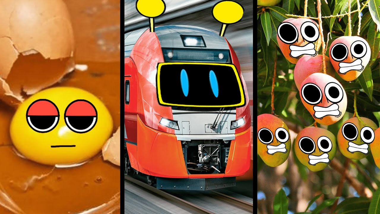 Talking food Sprunki and Objects - All Eggs, Train, Crushing Crunchy, Ships | Doodle Sprunki ...