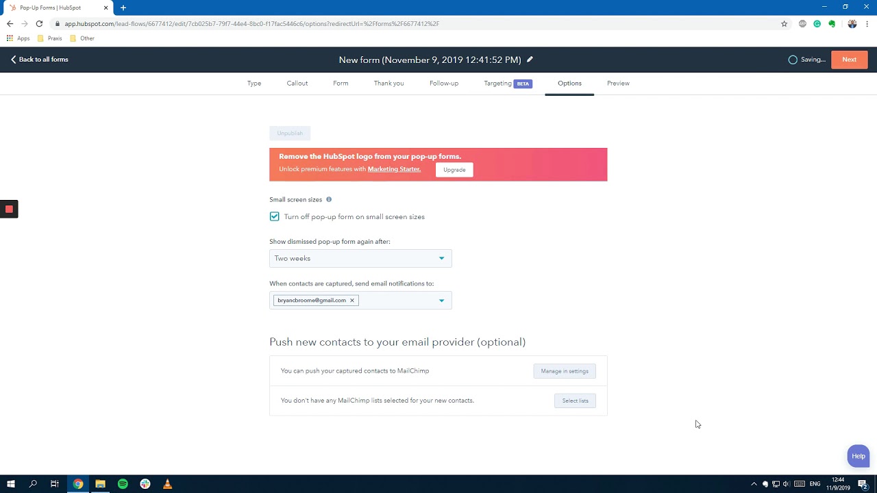 Setting up a Website Form in Hubspot - YouTube