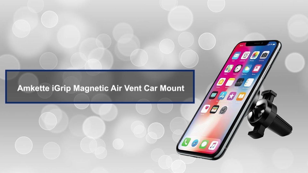 Amkette Car Mount | Unboxing | How to Use | iGrip Airvent | Magnetic ...