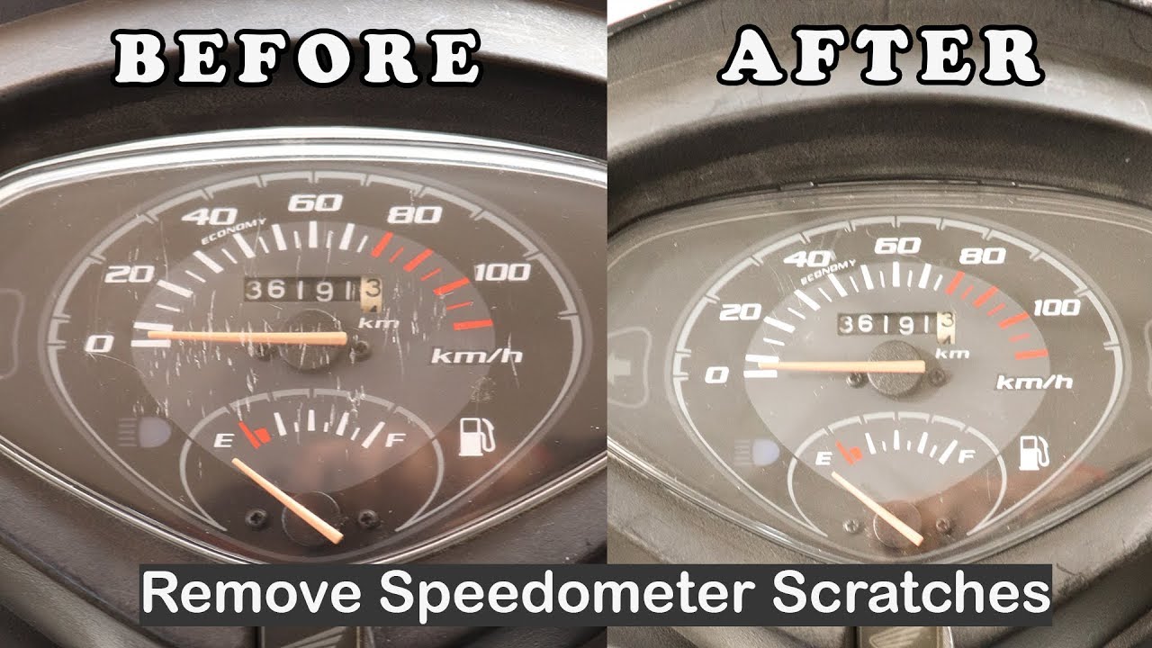 Scratch Removal | Bike Speedometer - YouTube