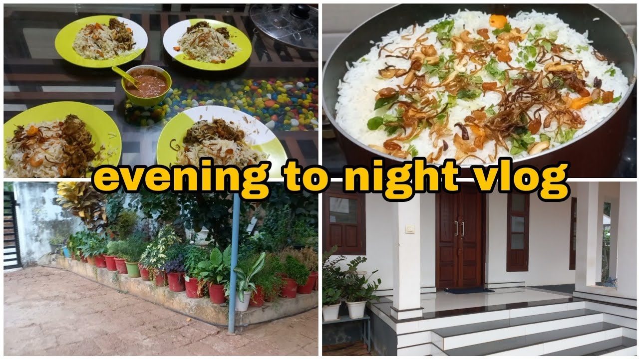 Evening to night vlog || party menu ideas || kabiri rice (കാബിരി ...