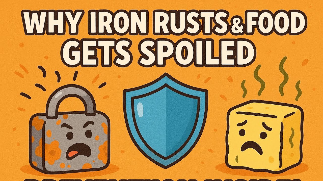 Why Iron Rusts & Food Gets Spoiled - Prevention Inside#chemistry # ...