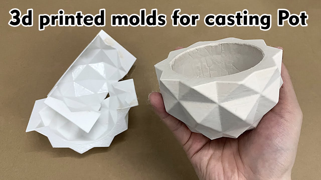 Planter Pot Set 3D Printed Mold, reusable 3D printed molds - YouTube