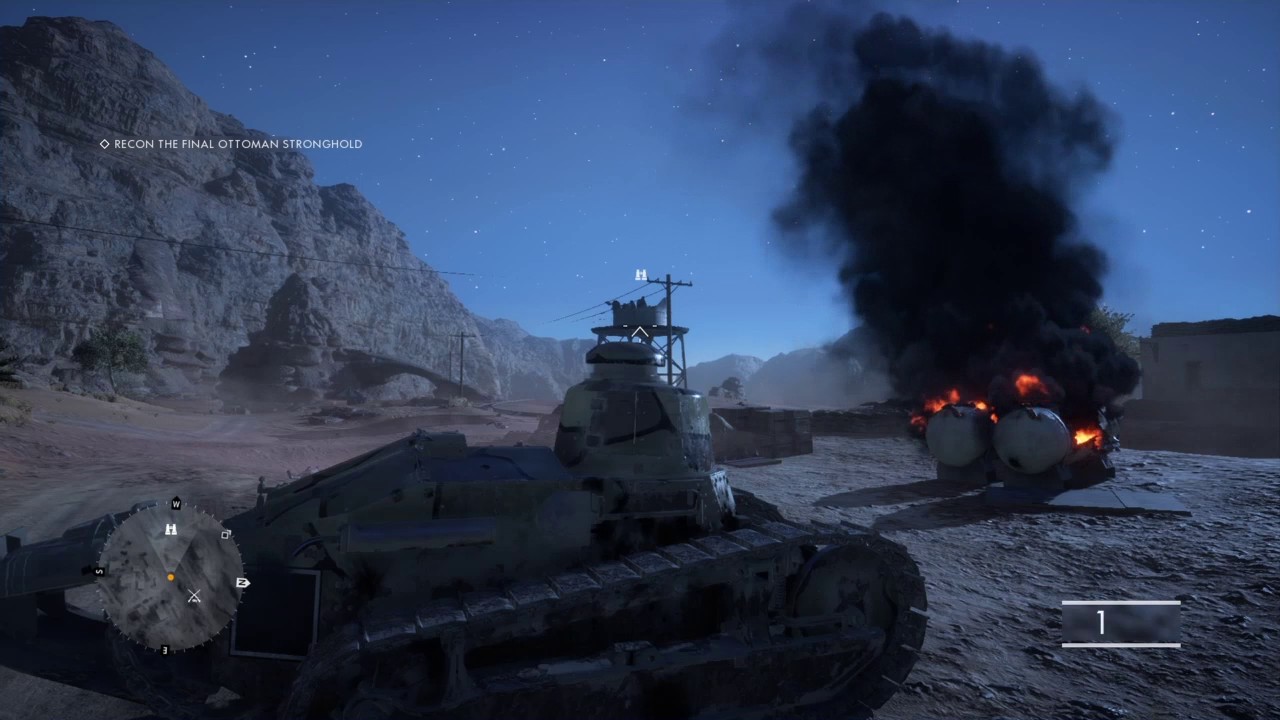 Battlefield 1 tank - YouTube