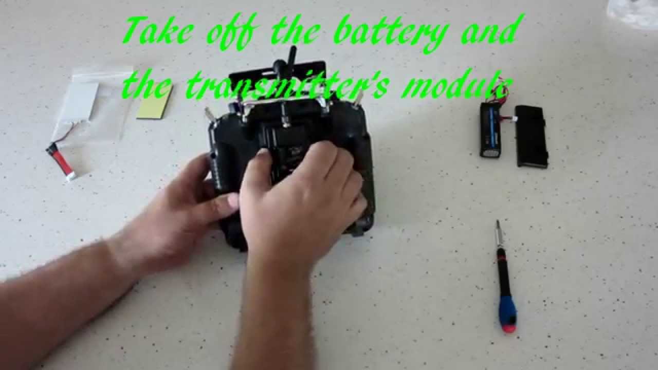 How to install a backlight kit into a FlySky TH9X (Turnigy 9x) - YouTube