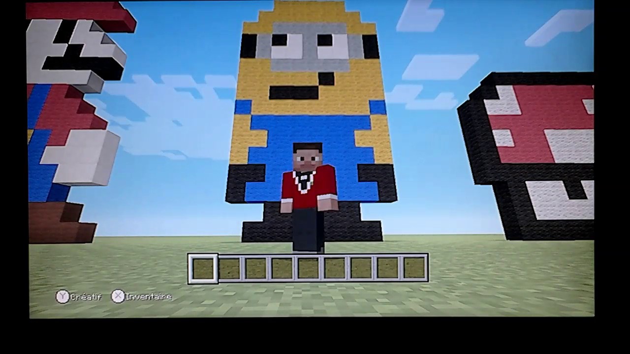TUTO CONSTRUCTION D'UNE STATUE DE MINION | MINECRAFT - YouTube