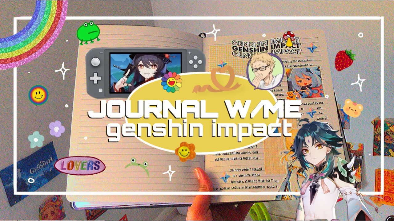🎲 journal with me ;; genshin impact spread ! - YouTube