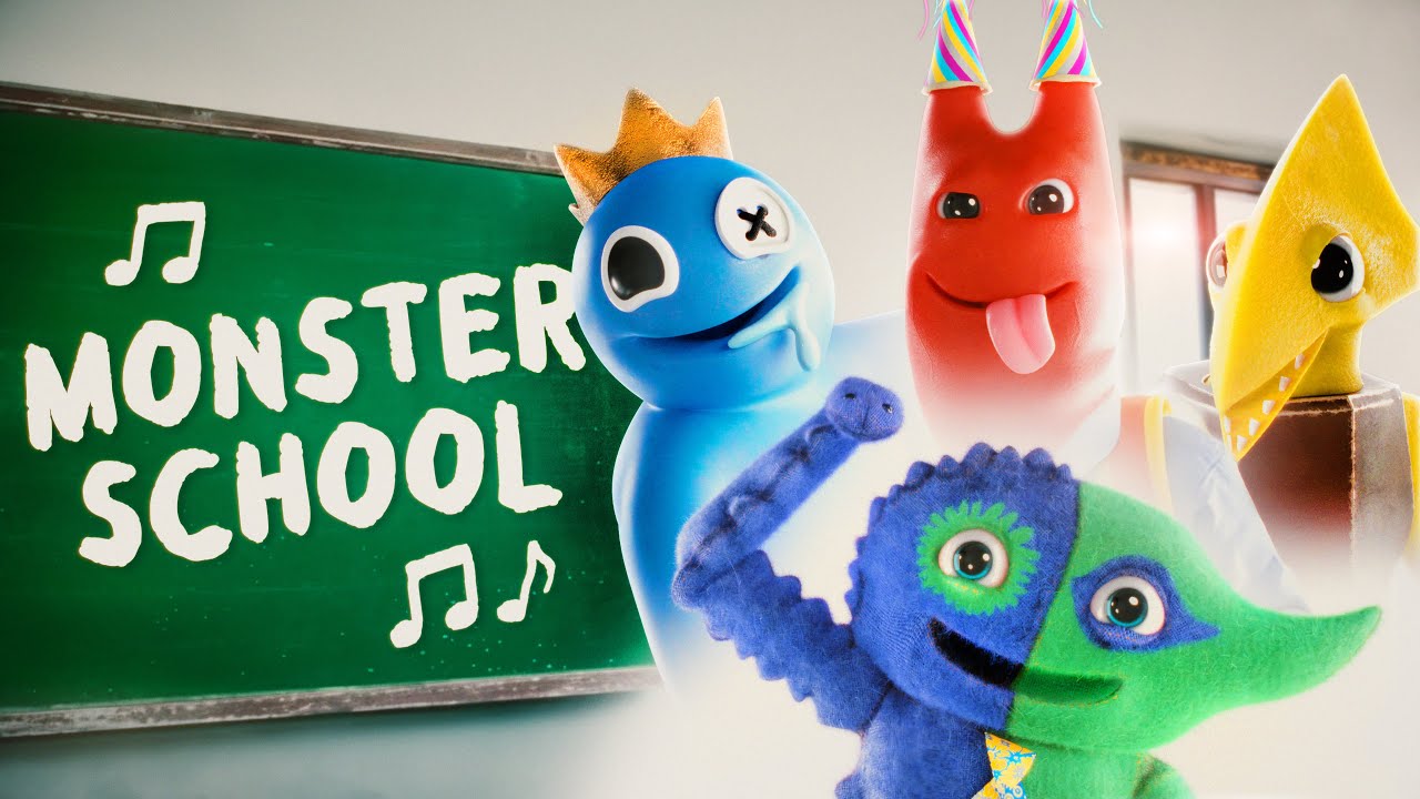 Monster School 🎵 - The Rainbow Friends x Garten of Banban Acordes - Chordify