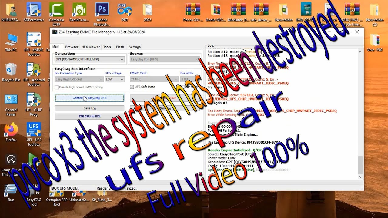 poco x3 the system has been destroyed ufs repair - YouTube