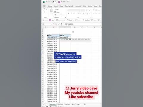 Excel hack replaces a particular number with this trick and please like and subscribe 😊 - YouTube