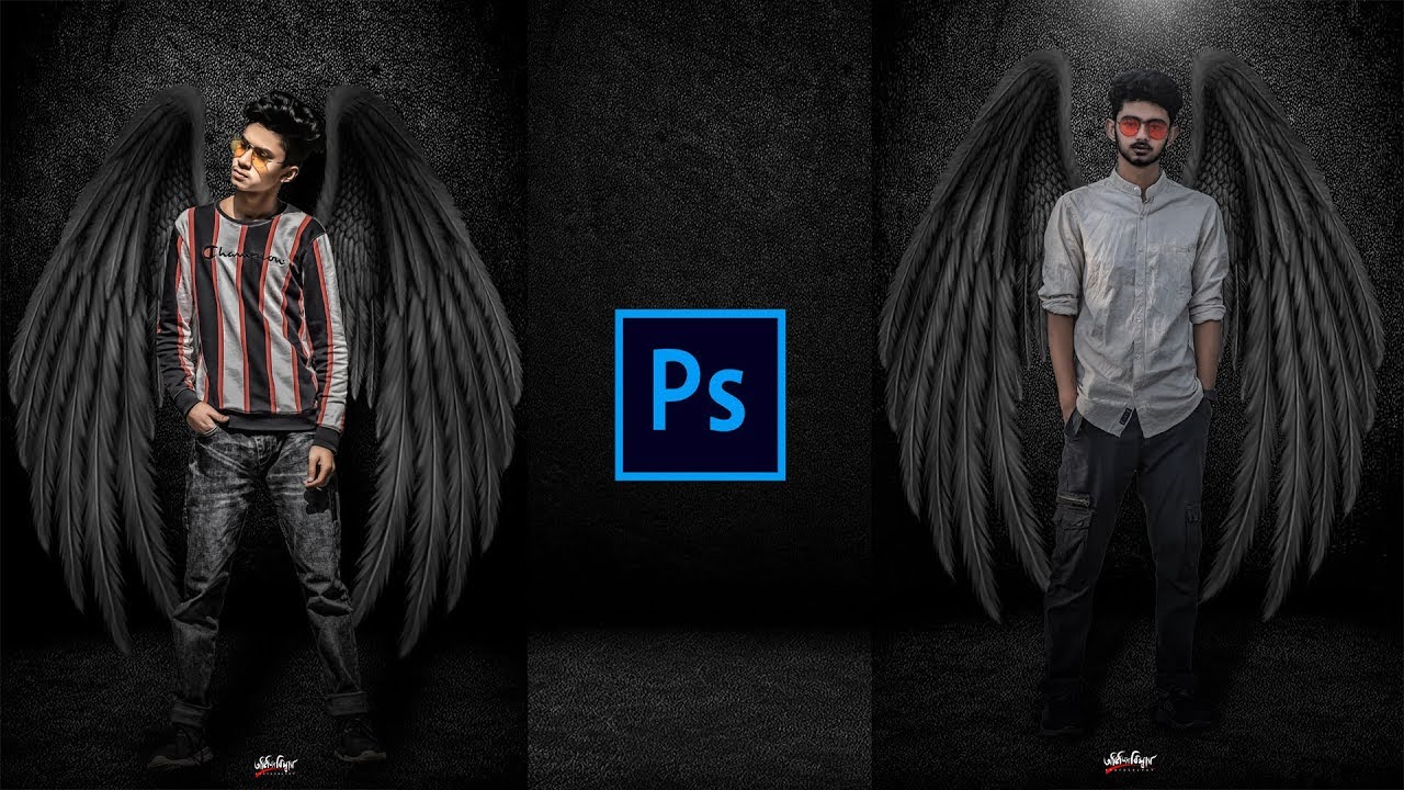 Photoshop Manipulation l l How To Add Angel Wings in Photo 2020 l l ...