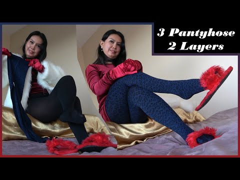 Pantyhose Layers, Slippers and Gloves Modelling