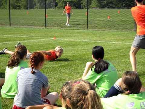 Practicing Diving Header (Soccer) - YouTube