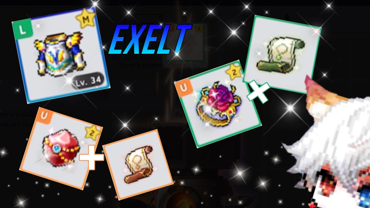 MapleStory M - Exelt Top | Accessories Scrolls (6/4/2023) - YouTube