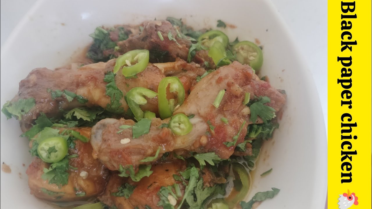 Black Paper Chicken 🐔 Karahi || Easy Recipe by @Naghmanafarman - YouTube