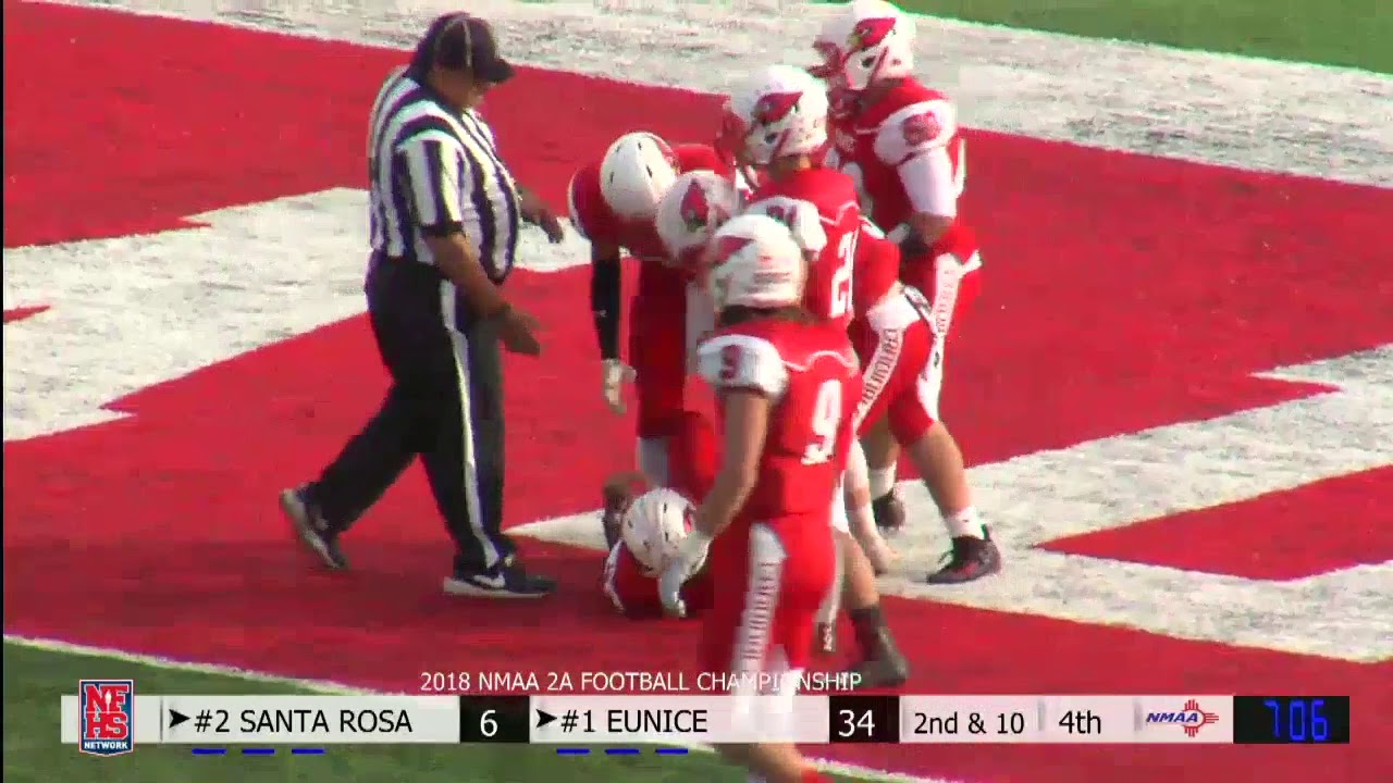State Football 2A Title Eunice Santa Rosa - YouTube