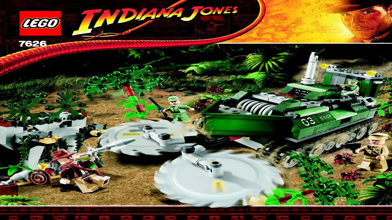 LEGO instructions - Indiana Jones ™ - 7626 - Jungle Cutter - YouTube