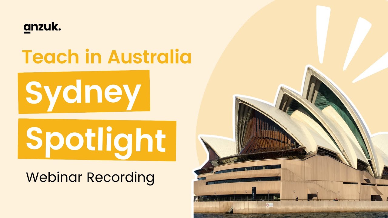Teach in Australia: Sydney Spotlight - Webinar Recording 02.04.24 - YouTube