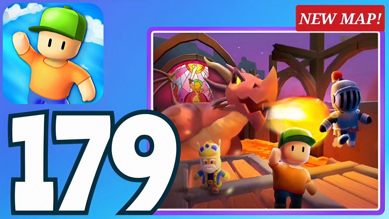 Stumble Guys | New Map ! 😱 *STUMBLES & DRAGONS* 🔥 Gameplay Walkthrough ...