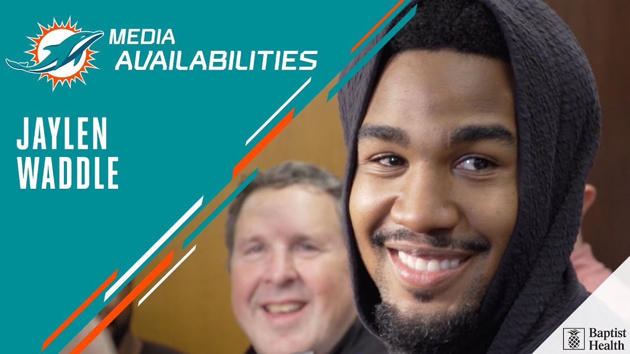 Jaylen Waddle meets with the media | Miami Dolphins - YouTube