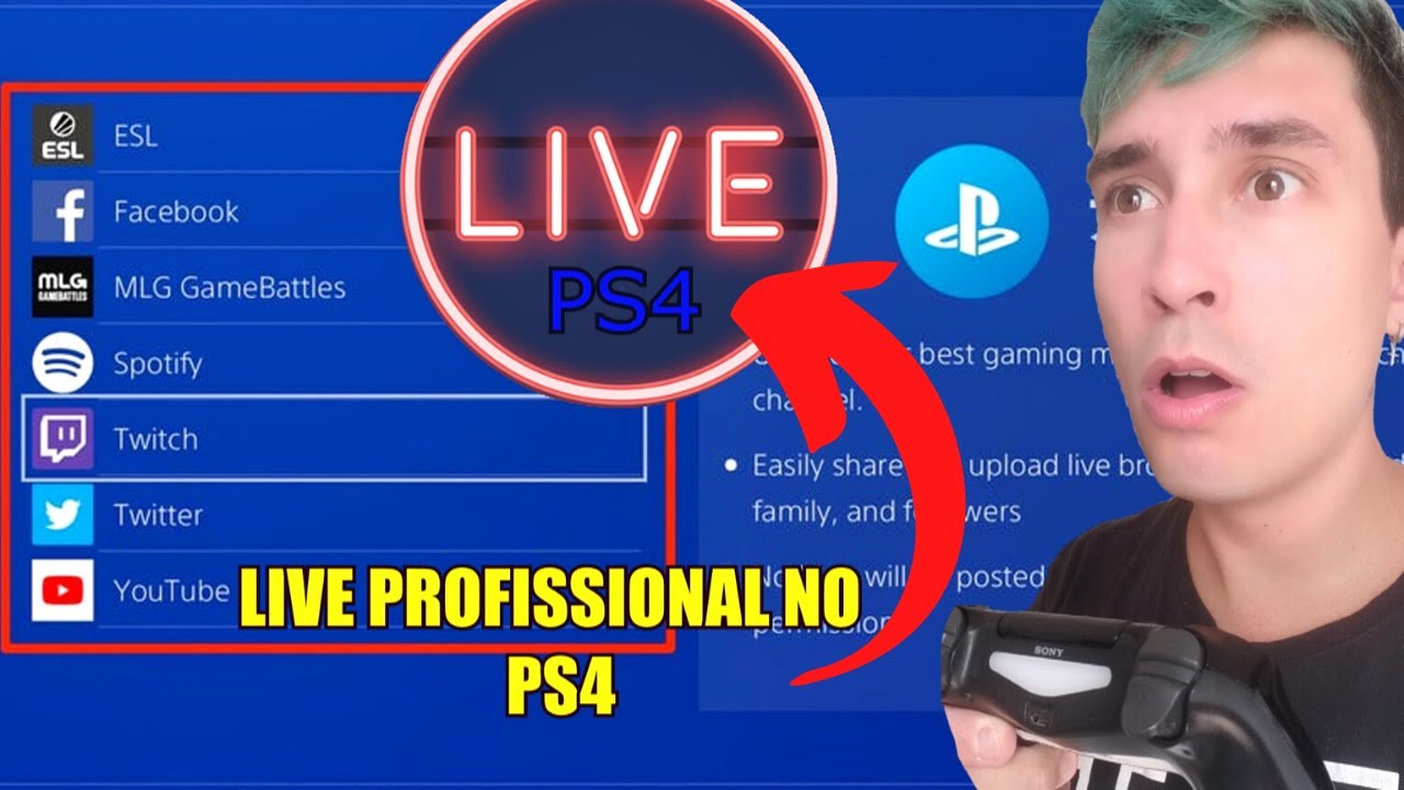 COMO FAZER LIVE PROFISSIONAL NO PS4 (NOVO MÉTODO) EPISODIO#1 - YouTube