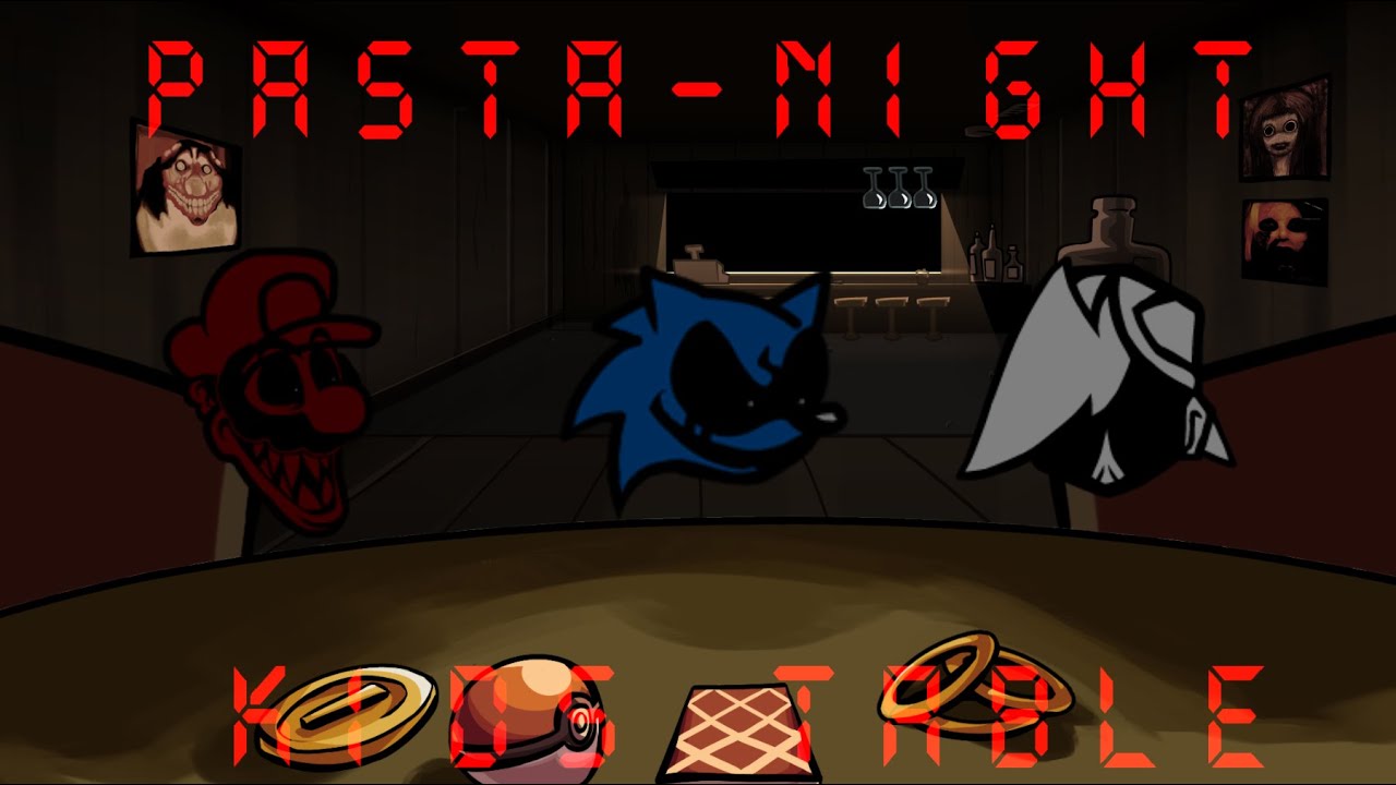 "Meanwhile at the kids table" | Pasta-Night but Mario.EXE, Sonic.EXE ...