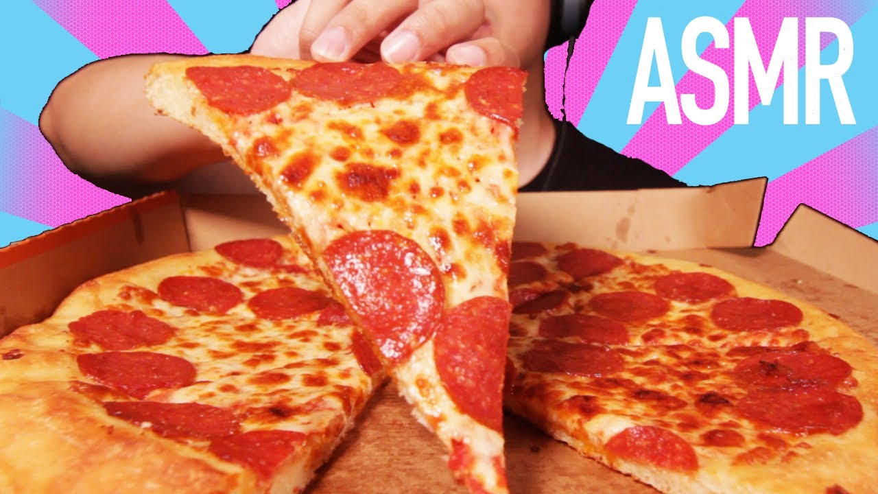 April ASMR Collab 2019, PIZZA, Pepperoni Pizza from Little Caesars ...