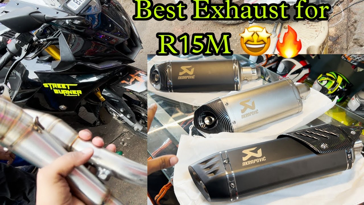 VAMP PE NEW CUSTOM EXHAUST 🔥| BEST EXHAUST FOR YAMAHA R15M 😍 - YouTube