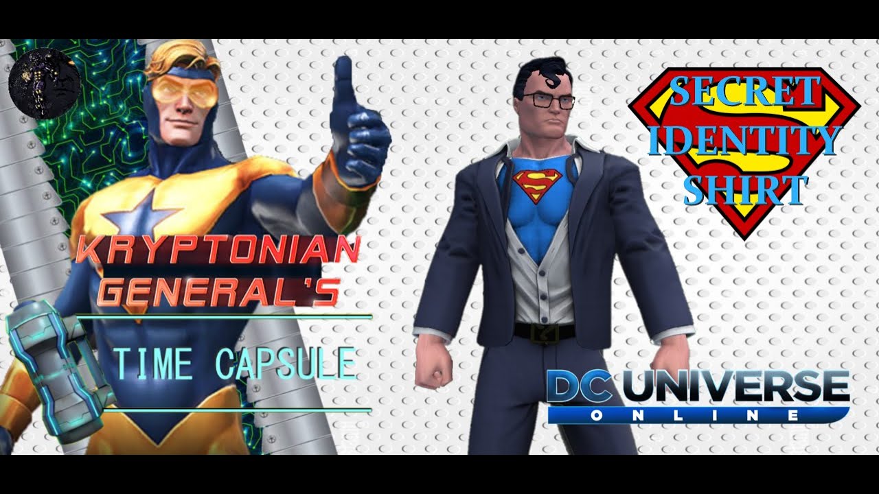 DCUO - Kryptonian General's Time Capsule - Secret Identity Shirt - Collection Reward - YouTube