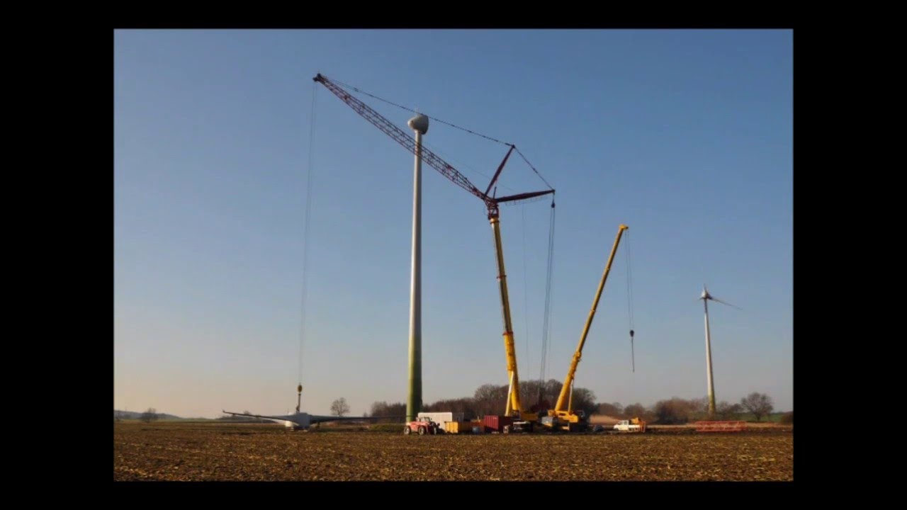 Enercon E44 hublift sweden erection team 14 - YouTube