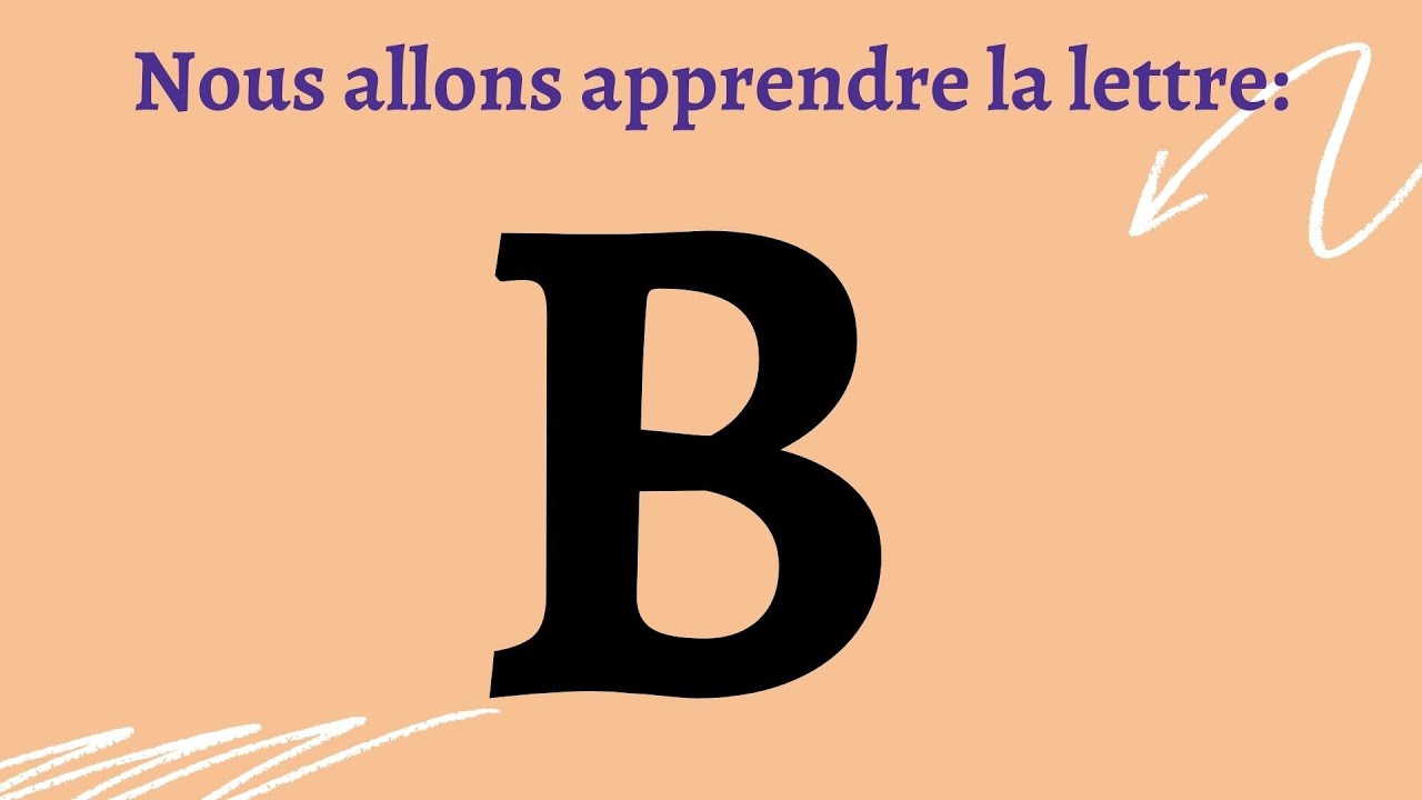 Apprenons notre alphabet: La lettre B - YouTube