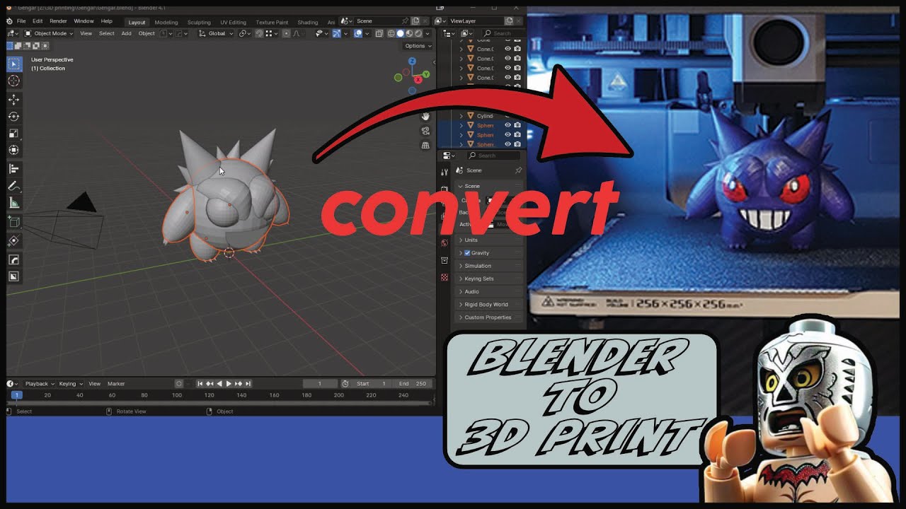 How to create Printable Models in Blender: STL Export Guide - YouTube