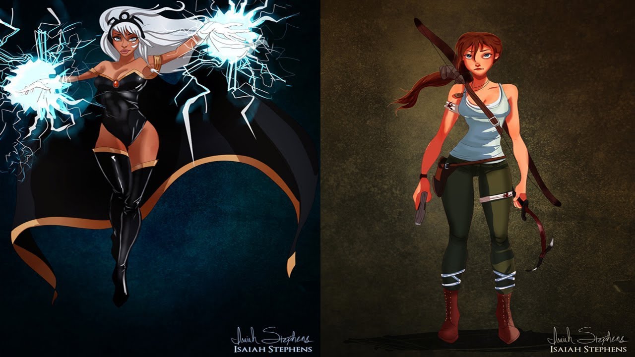 Disney Characters Reimagined as Geek Culture Heroines || Disney ...