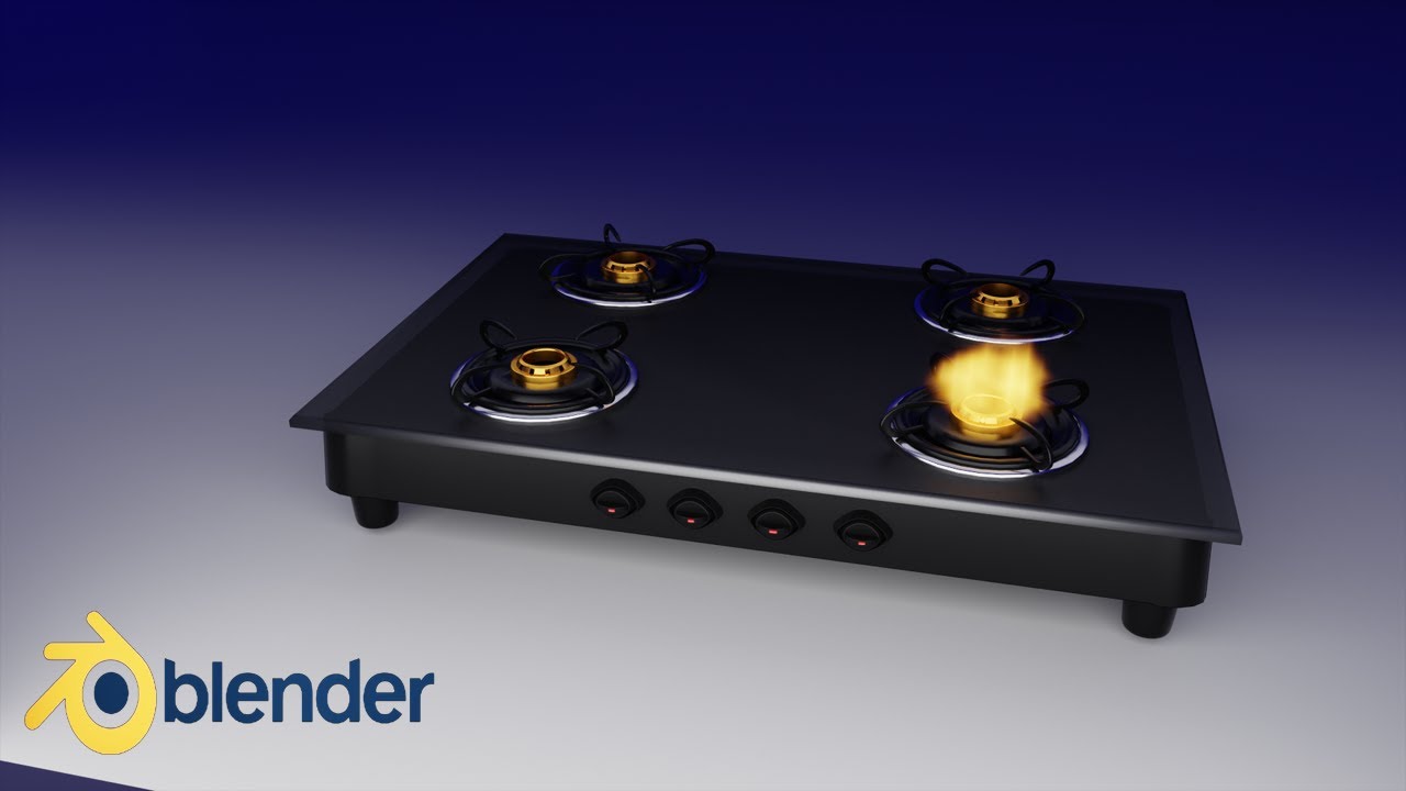 How to Create a Gas Stove with Mantaflow in Blender 2.90 - Blender ...