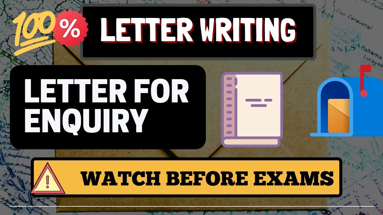 LETTER FOR ENQUIRY || HOW TO WRITE ENQUIRY LETTER || English Letter ...