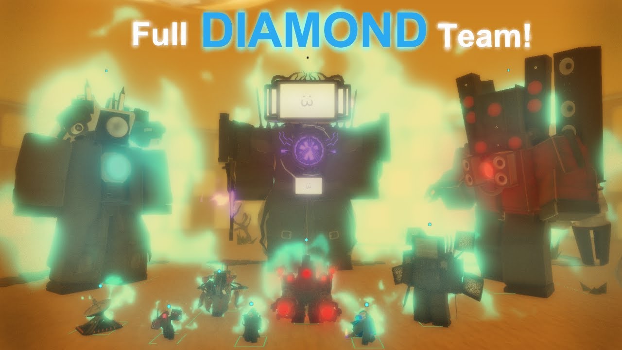 Full DIAMOND Team VS Endless Mode in SKIBI DEFENSE (Roblox) - YouTube
