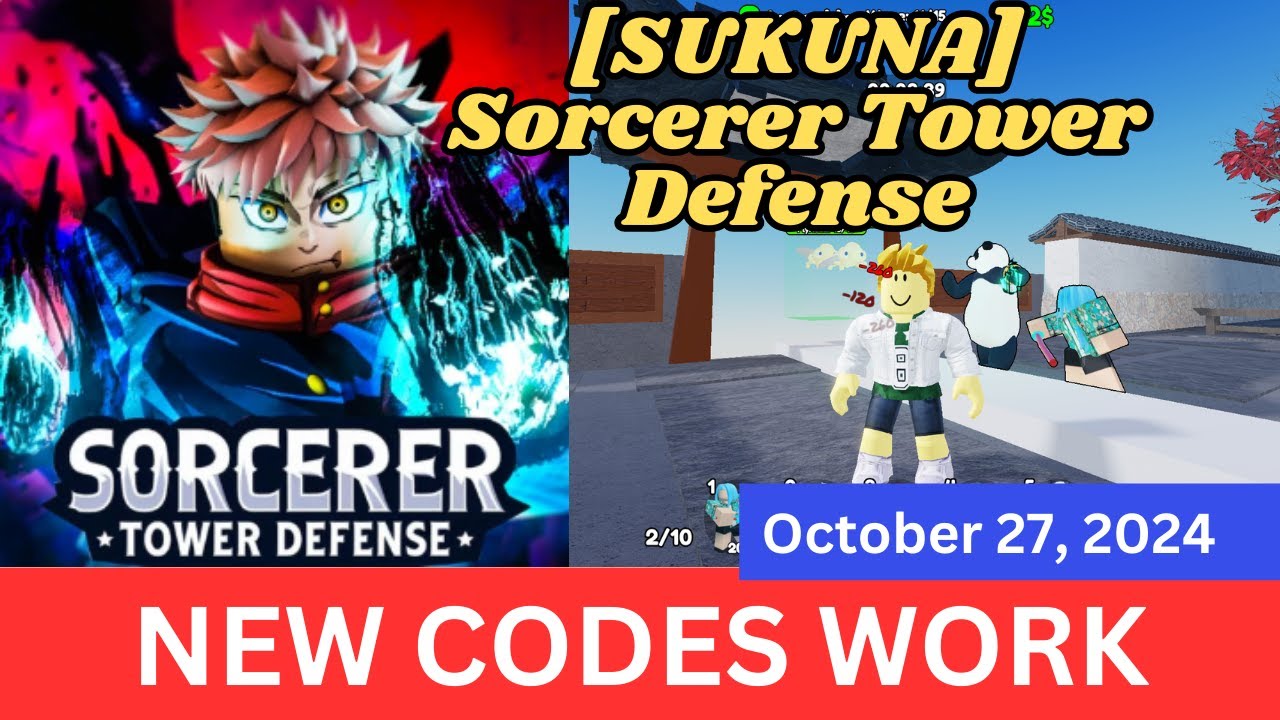 *All Codes Work* SUKUNA Sorcerer Tower Defense ROBLOX, October 27, 2024 ...
