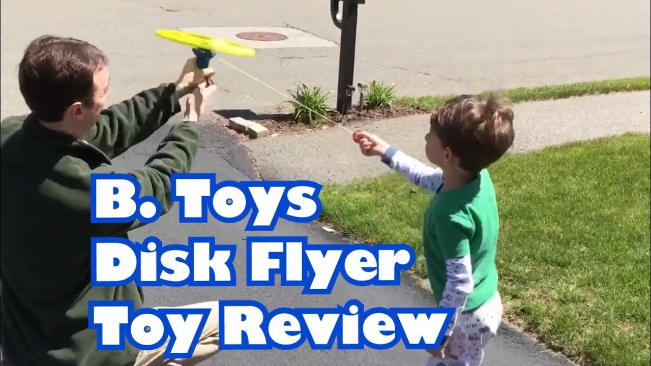 B. Toys LED Disk Flyer Day and Night-time Kid Toy Review Test - YouTube