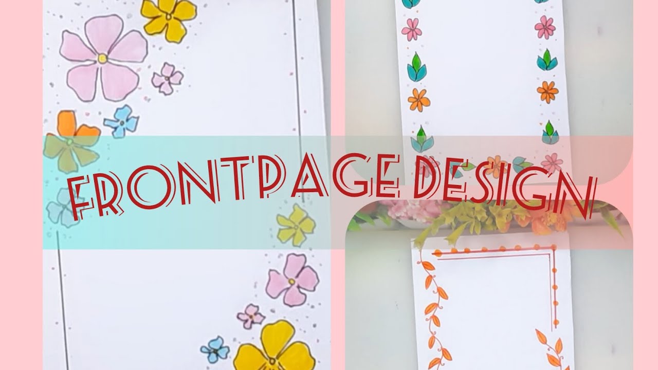 Cute Border designs for School projects & assignments #diy #frontpage # ...