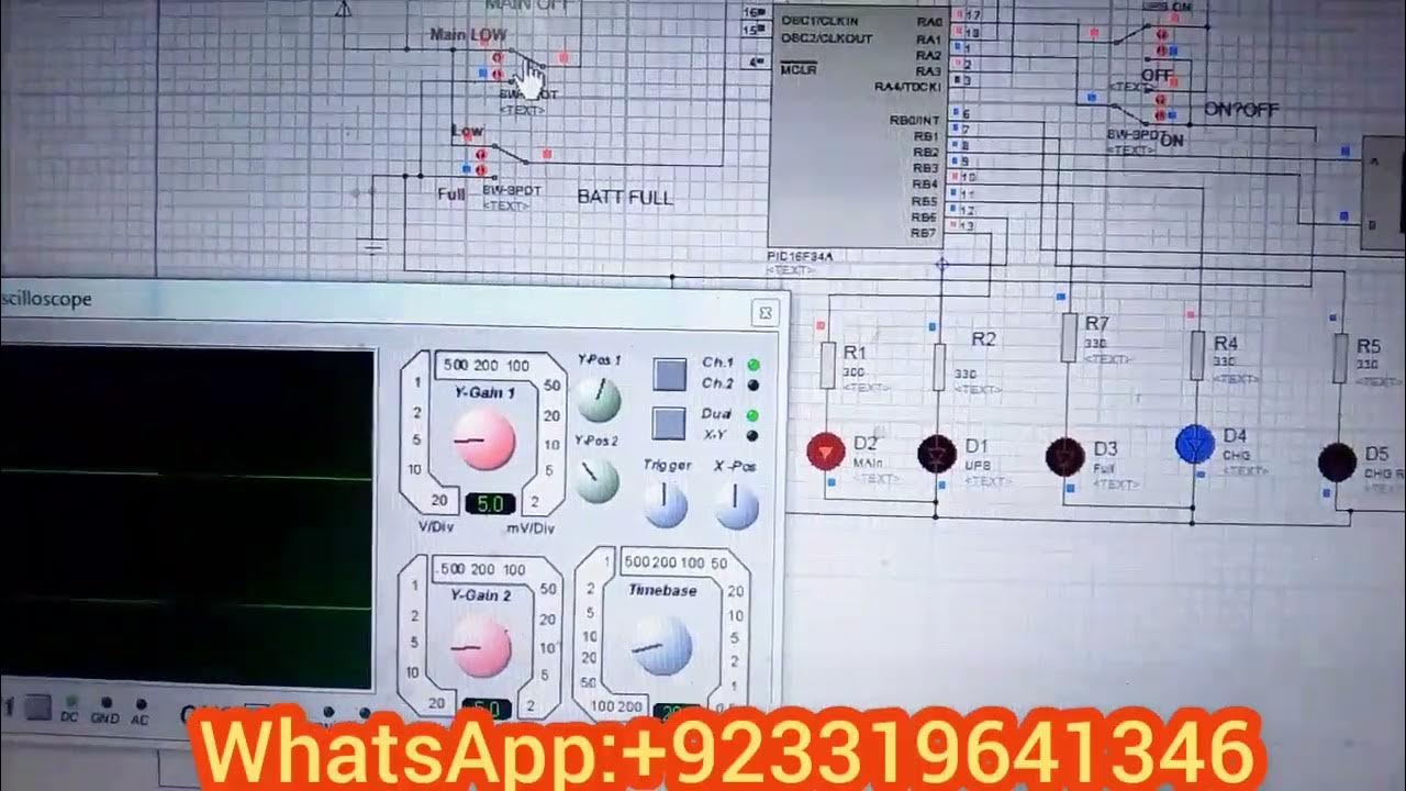 UPS KIT PIC16F84 CCS Compiler C code + Proteus Simulation Available - YouTube