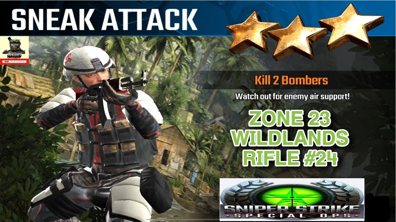 Campaign Zone 23 Wildlands Sneak Attack Rifle mission #24 Sniper strike : special ops - YouTube