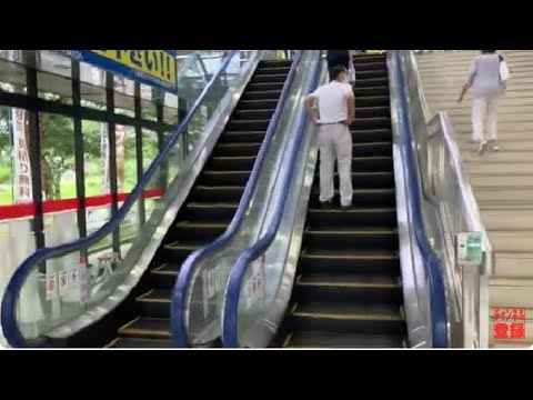【日立】1X エスカレーター ヤマダ電機テックランド秦野店 1X escalator Yamada Denki Tecc Land Hadano Kanagawa Japan - YouTube